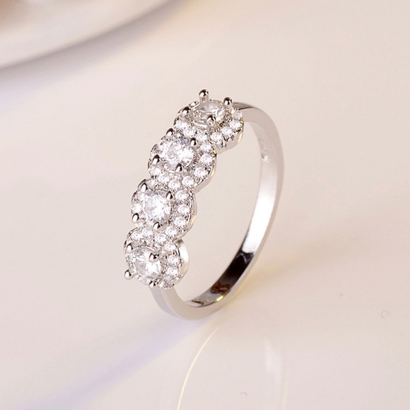 Jewelry | 925 Sterling Silver Anniversary Band Wedding Ring | Poshmark